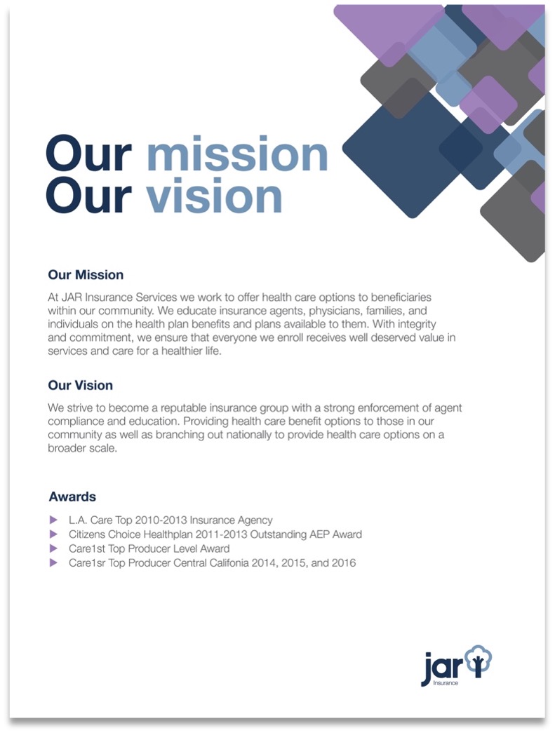 JAR Insurance Services Brand Portal - Graphic Elements